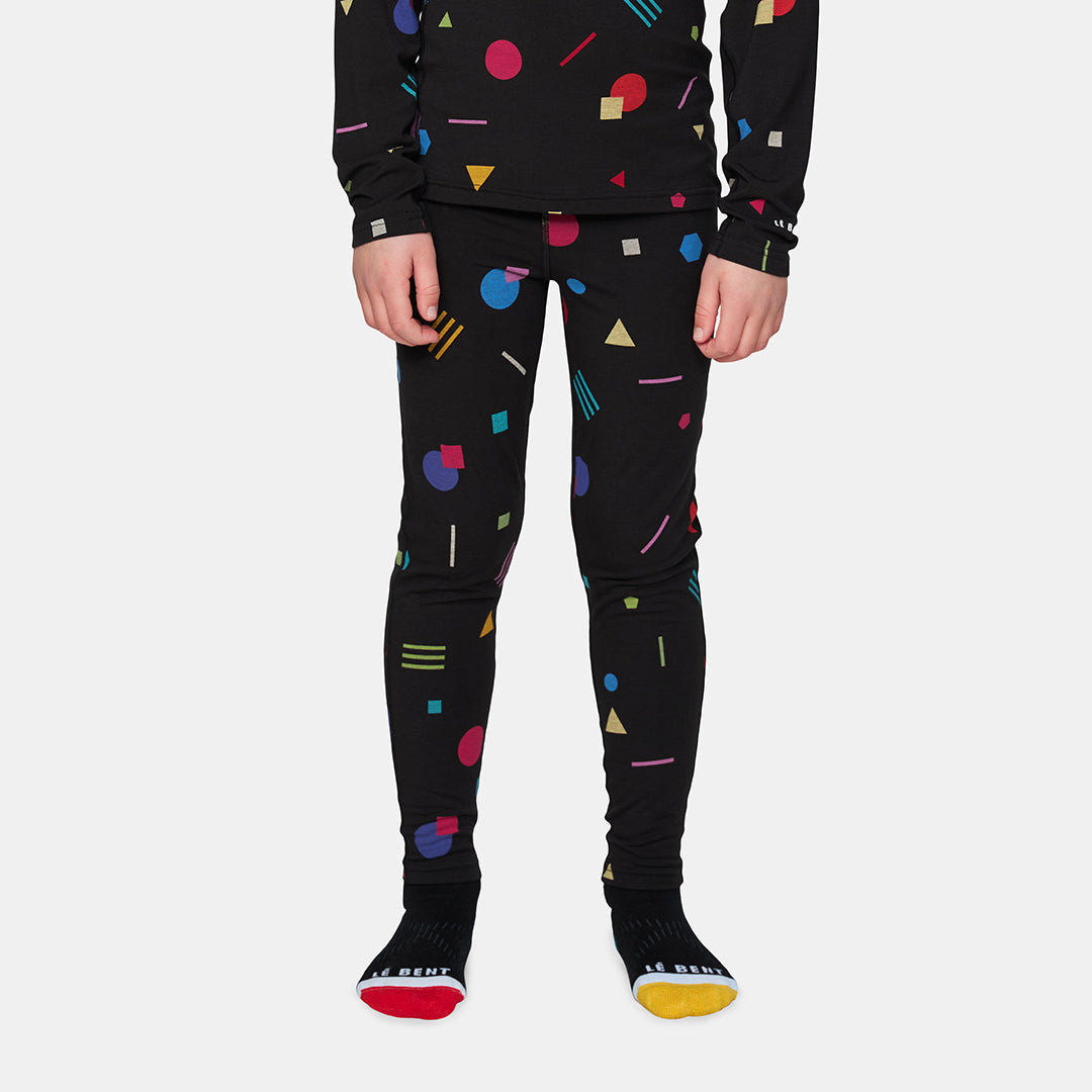 Kids Merino Confetti Midweight Base Layer Bottom – Le Bent USA